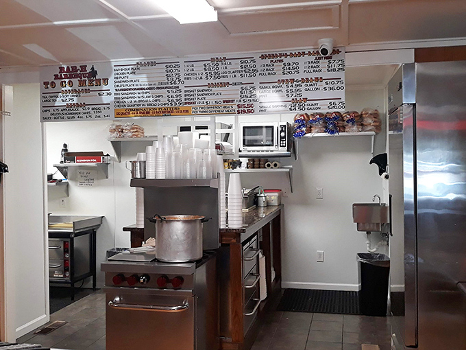 The kitchen at Bar-H isn't designed for Instagram&mdash;it's built for function, where decades of barbecue wisdom are put into practice daily.