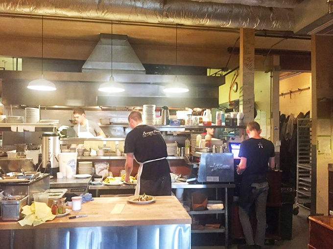 Behind every great meal is a kitchen where magic happens. Screen Door's culinary laboratory is no exception.
