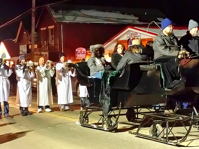 A nighttime sleigh ride with carolers is either a scene from a Hallmark movie or just another evening in Berlin during the holidays.
