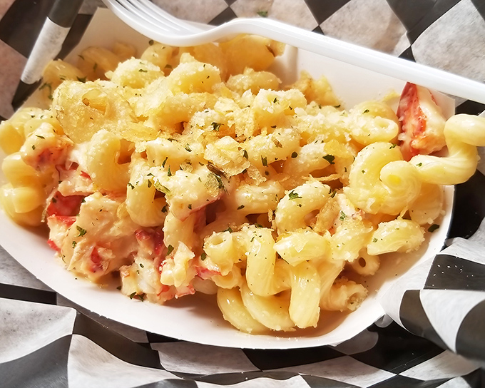 Lobster mac and cheese: where comfort food puts on its fancy pants and still remembers where it came from.
