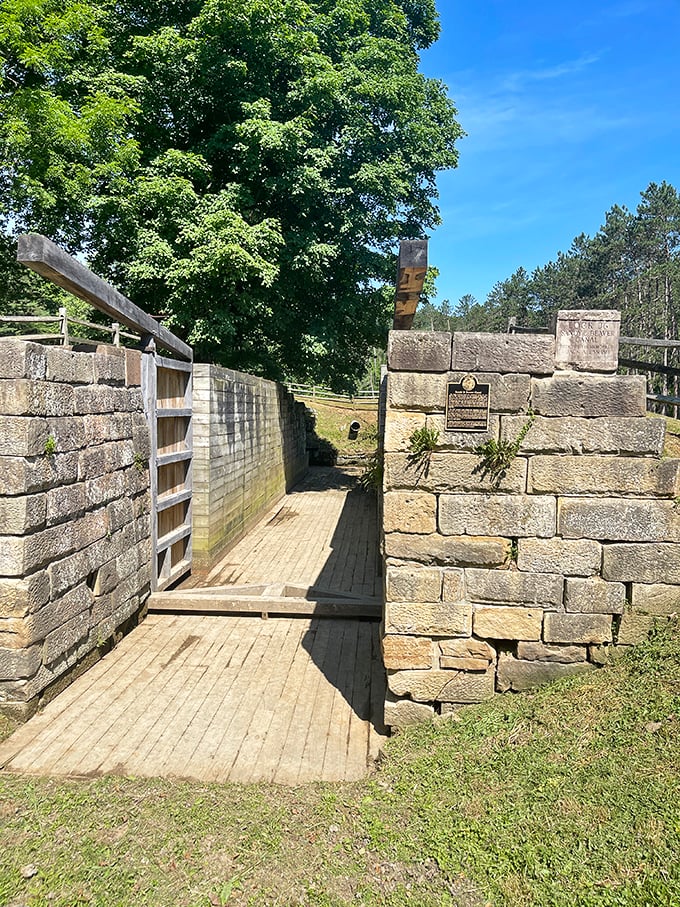 Lock 36 represents engineering marvel of its day—the 19th century equivalent of sending rockets to Mars, but with more stonework.