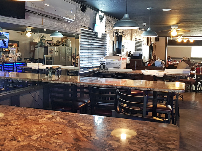 The dining area whispers "no pretension here"&mdash;just honest food served in a space where you can actually hear your companions.