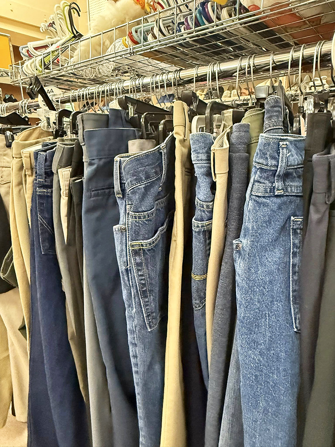 Denim democracy &ndash; where jeans of all persuasions hang together in harmony, from dad-approved khakis to rebellious blue denim.