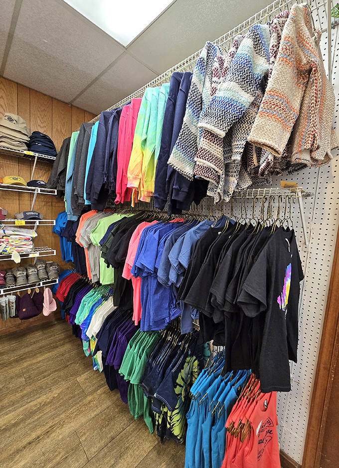 Souvenir shirts let you wear your cave exploration pride &ndash; because nothing says adventure like comfortable cotton.