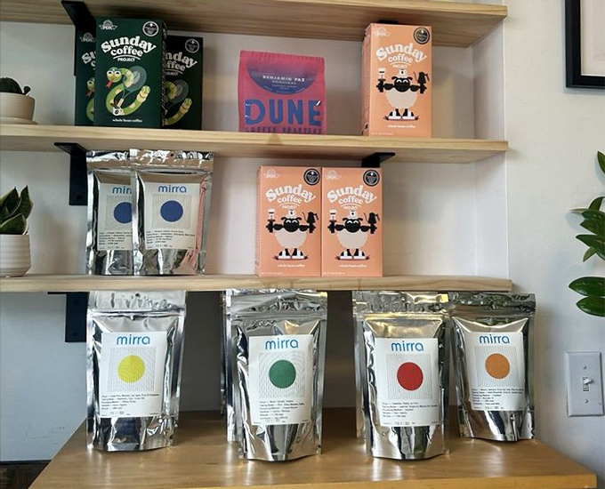Their retail shelf features coffee with packaging so beautiful you'll want to frame it after finishing the beans.