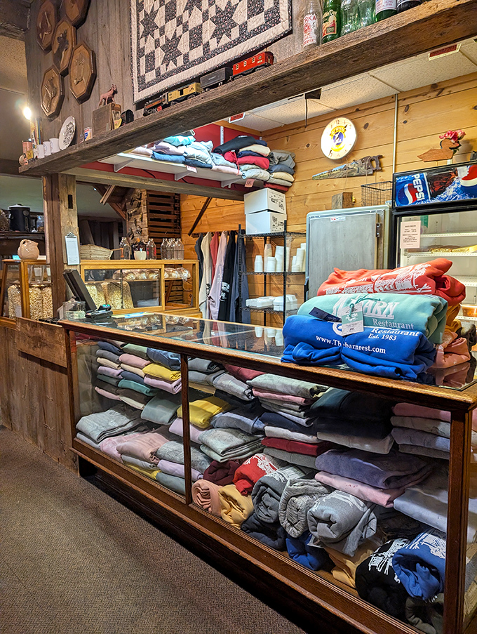 The gift shop&mdash;because sometimes you need a cozy blanket and T-shirt to remember why elastic waistbands were invented after eating here.
