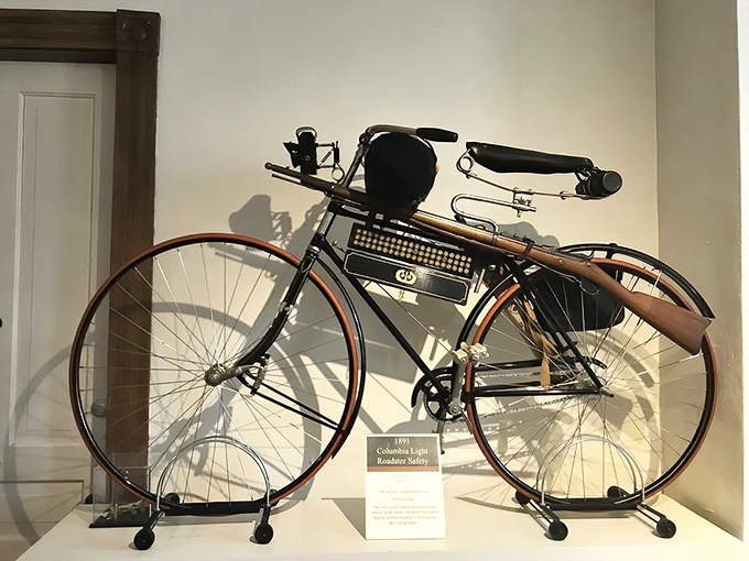 The 1891 Columbia Light Roadster Safety&mdash;when "safety" meant "probably won't catapult you over the handlebars." Progress is relative.