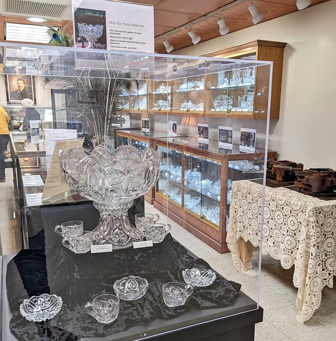 The Millersburg Glass Museum displays delicate treasures that survived over a century. These aren't your grandmother's knick-knacks&mdash;unless your grandmother collected priceless antiques. 