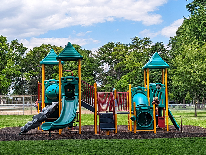 Community parks provide gathering spaces where neighbors still actually know each other's names and stories.
