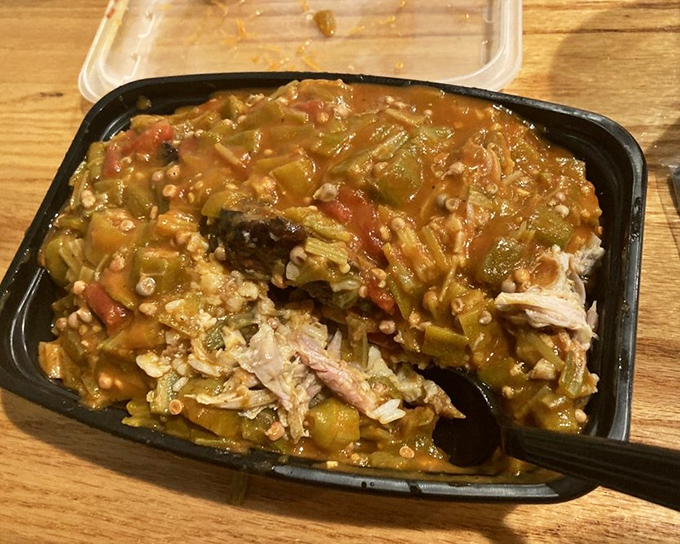 This isn't just okra soup&mdash;it's history in a bowl, with tender vegetables and meat swimming in a rich, tomato-based broth.