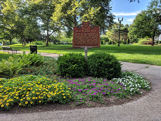 History meets horticulture at the former site of Ohio's School for the Deaf, now transformed into a living canvas that speaks volumes without saying a word.