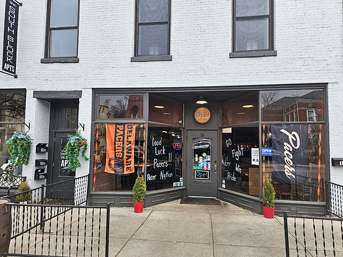 Opa Grill's storefront boldly declares its food philosophy: life's too short for mediocre meals when there's "Good Food" and "Beer Nation" to explore.