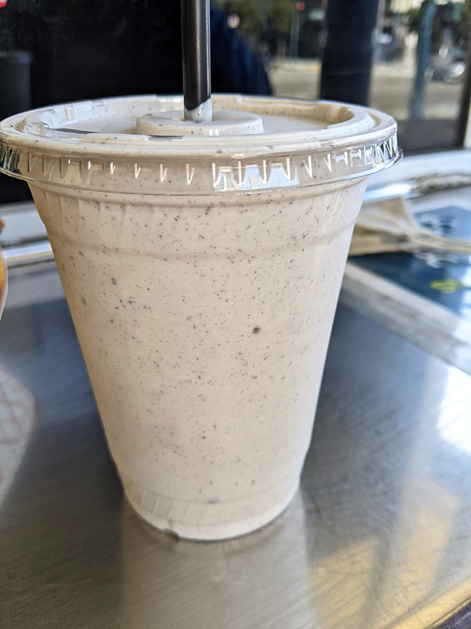 This isn't just a milkshake&mdash;it's a drinkable dessert that requires both a straw and a spoon. Cookies never had it so good.