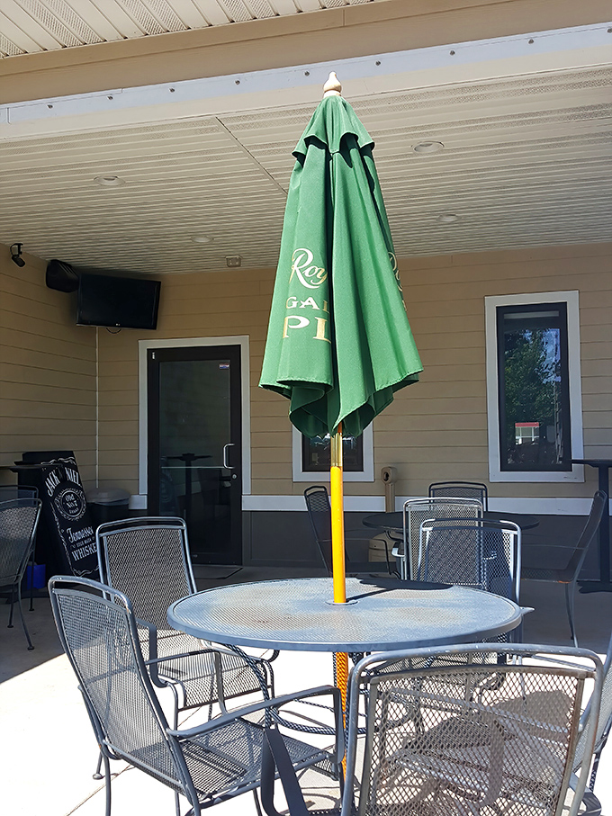 Summer in Wisconsin means outdoor dining. This patio table waits patiently for your arrival, cold beer, and long conversations.