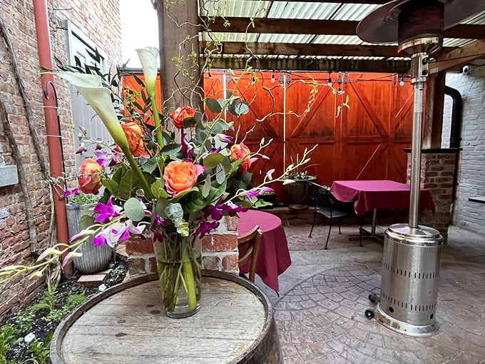 The outdoor patio offers a moment of fresh air between courses&mdash;a brief intermission in your multi-act meat performance.