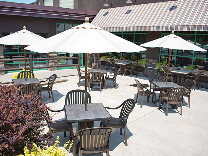 An outdoor patio perfect for savoring craft brews while watching State College life unfold.