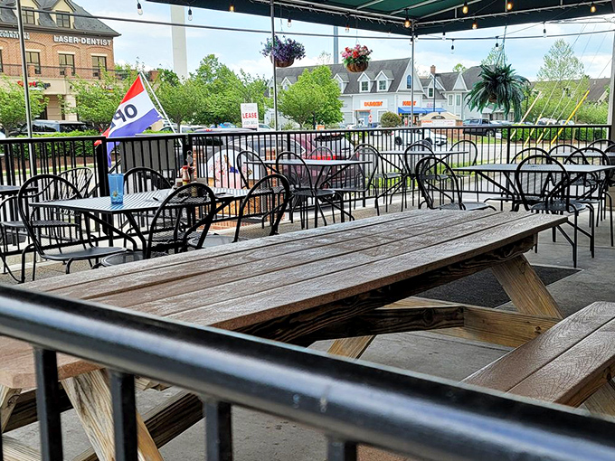 Outdoor dining that combines fresh air with smoke-infused flavors &ndash; nature's perfect partnership for enjoying Maryland's pleasant seasons.
