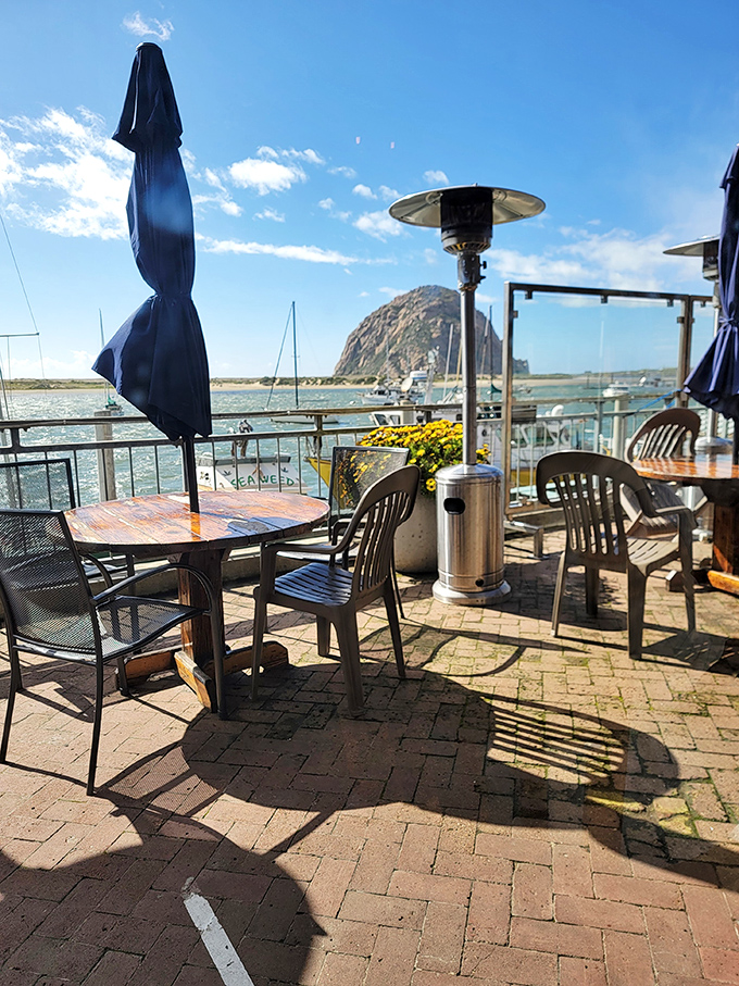 The outdoor patio offers Morro Rock views so spectacular you might forget to eat&mdash;but only momentarily, because that ribeye is calling.