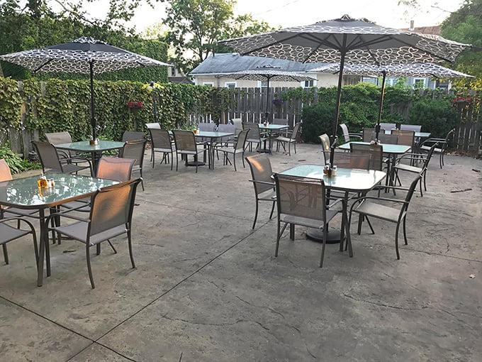 Summer evenings on Bruno's patio offer al fresco dining that makes Cleveland feel mysteriously like a village in Umbria.