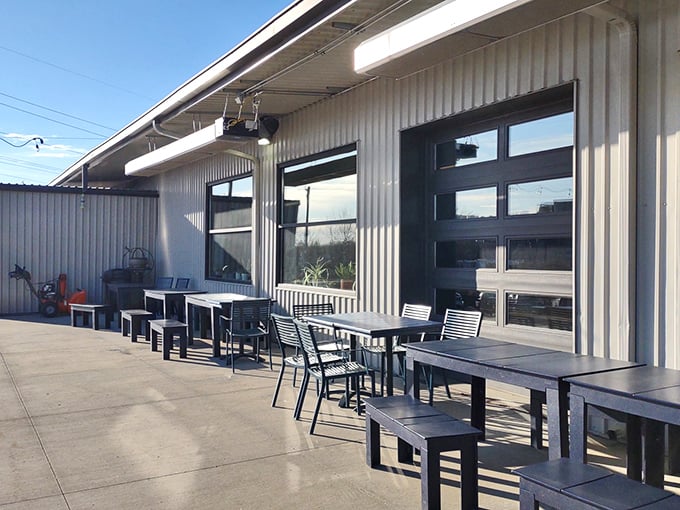 Outdoor seating for those rare Wisconsin days when Mother Nature decides to play nice. Simple, functional, and ready for summer evenings.