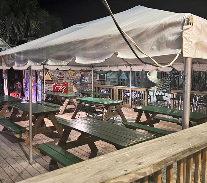 Outdoor seating that captures the essence of Florida living&mdash;casual, breezy, and always ready for another round of whatever makes you happy.