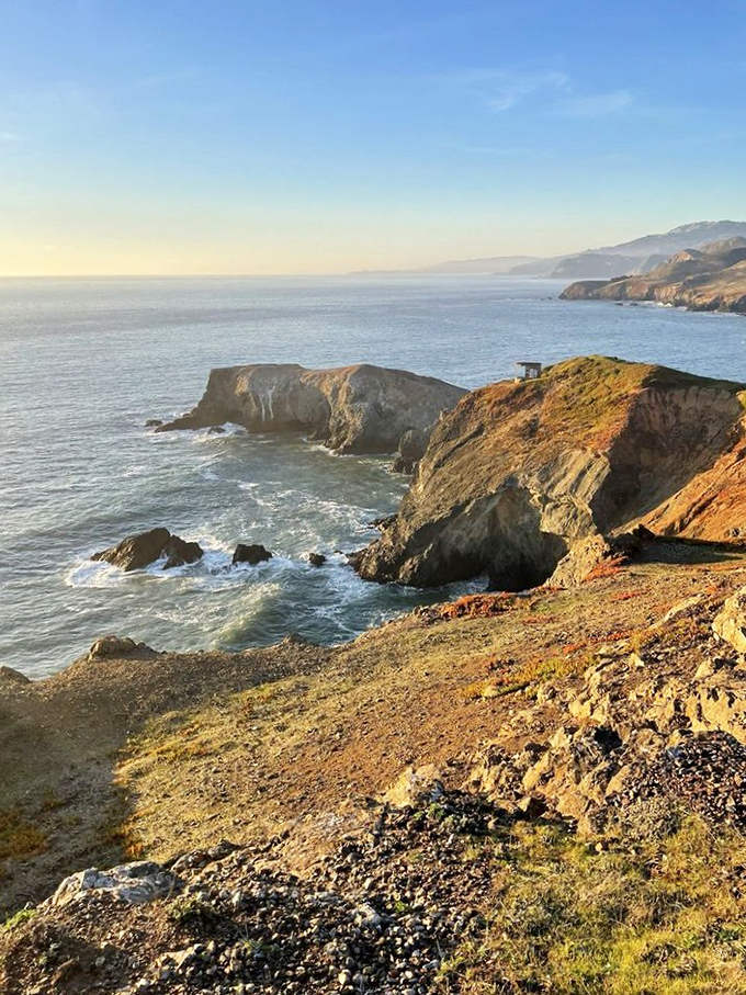 The Marin Headlands unfurl like a rumpled blanket dropped by giants, with every fold hiding beaches, bunkers, and breathtaking vistas.