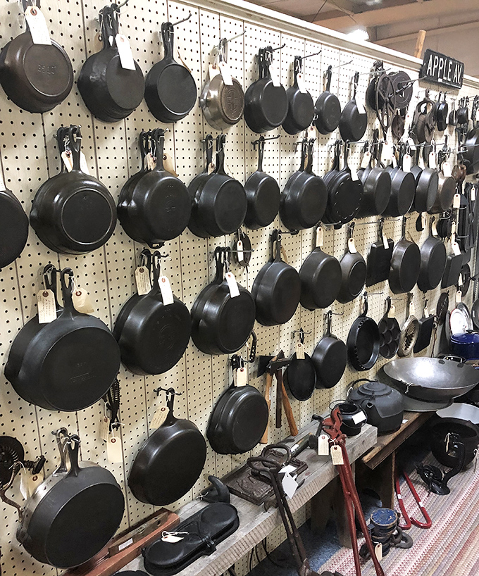 Cast iron heaven! These seasoned beauties have cooked thousands of meals and will outlive your great-grandchildren's non-stick pans.