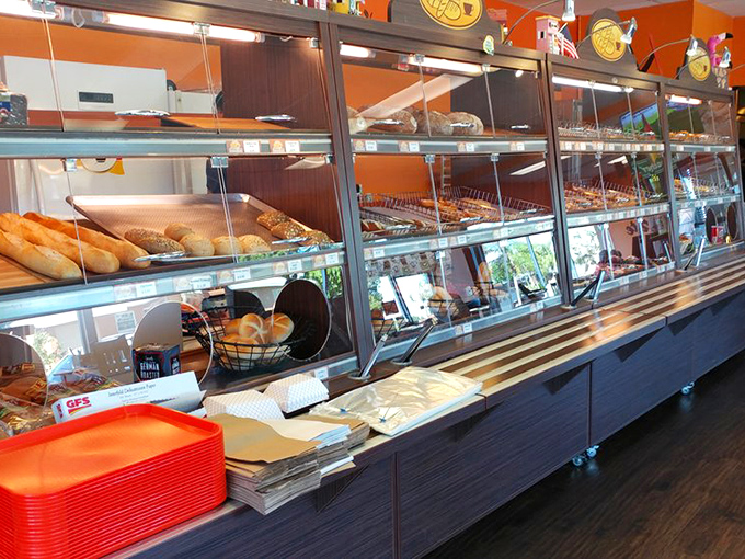 The pastry case isn't merely a display&mdash;it's a museum of carbohydrate artistry where each item deserves its own moment of appreciation.