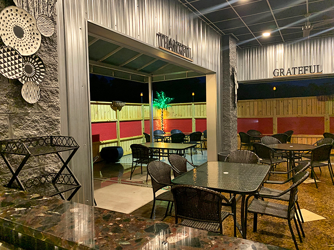 The outdoor seating area whispers "stay awhile" with its twinkling lights and casual vibe – Pennsylvania's answer to Mediterranean al fresco dining.