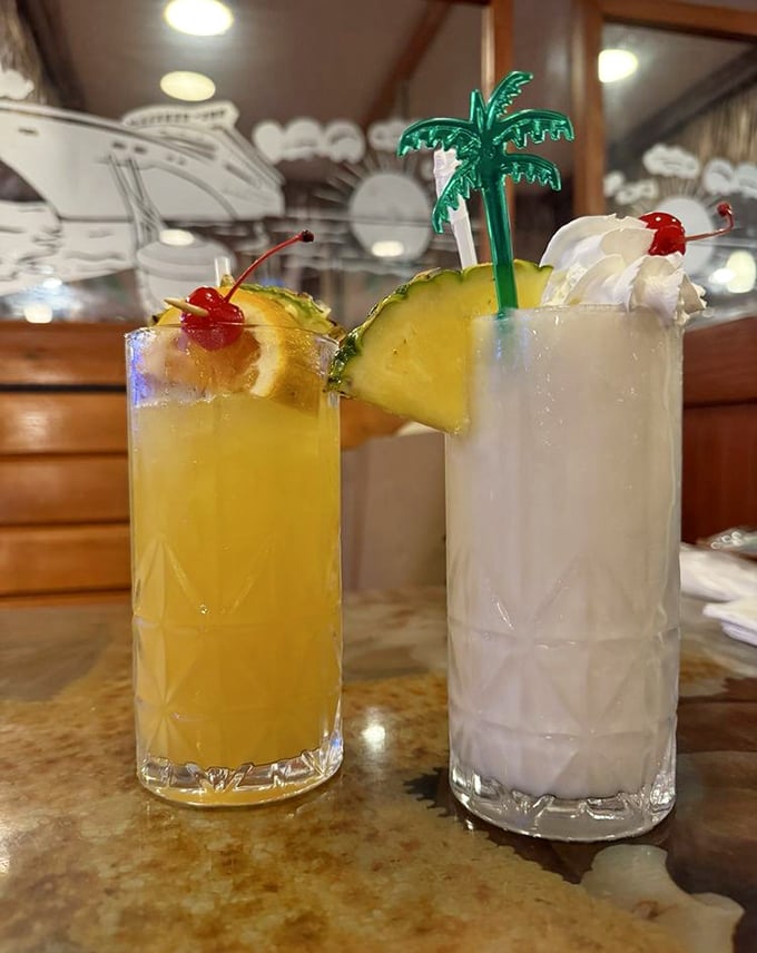 Tropical drinks that transport you to vacation mode with the first sip&mdash;complete with tiny umbrellas that somehow make everything taste 30% more delicious.