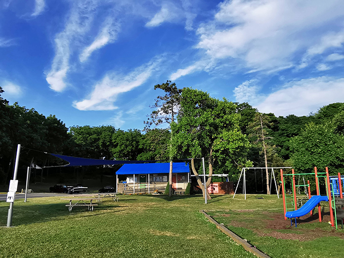 Even playgrounds get upgraded when they're surrounded by Lake Erie's endless blue horizons and fresh breezes.