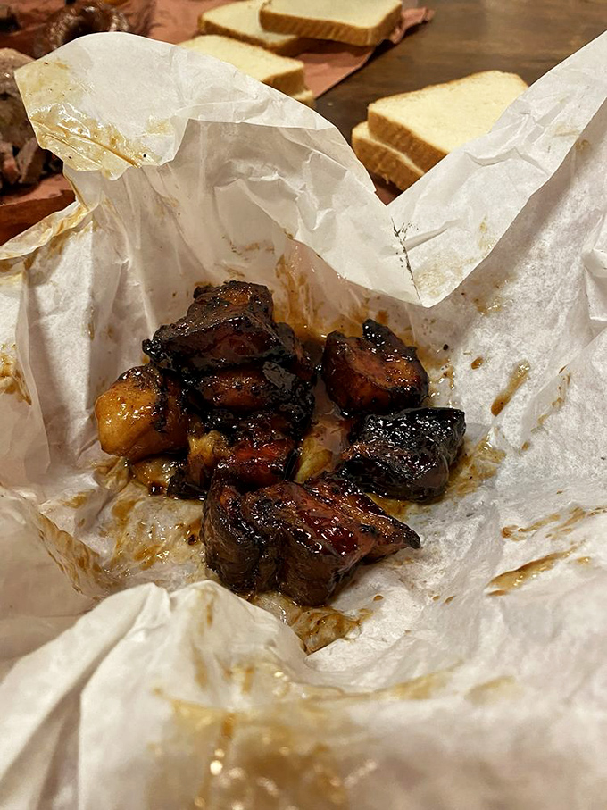 These glistening burnt ends are like meat candy&mdash;each bite-sized morsel packing more flavor than should be legally possible.