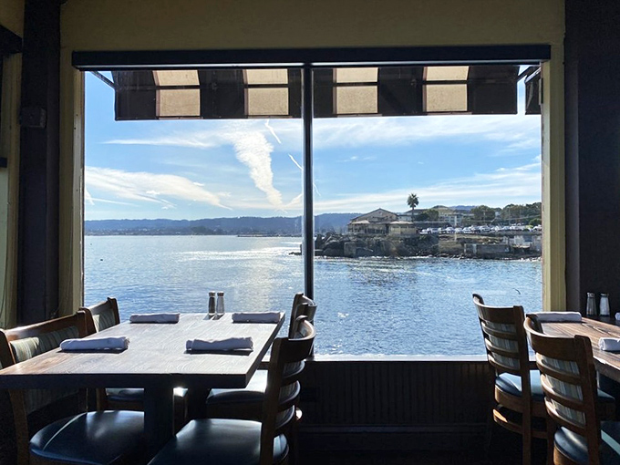 Tables positioned for maximum ocean gazing&mdash;because sometimes the best seasoning is a view that makes you forget to check your phone.