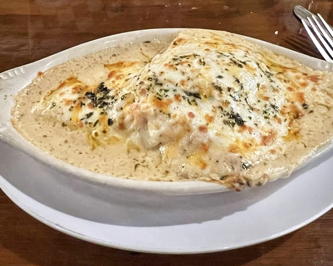This baked pasta dish, bubbling with cheese and herbs, is what would happen if comfort food went to finishing school in Italy.