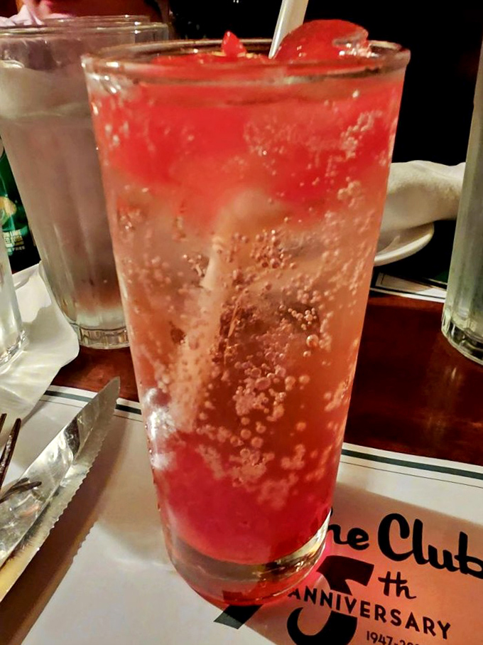 The Shirley Temple here isn't just a kid's drink&mdash;it's a ruby-red work of art that proves sometimes the simplest pleasures are the best.