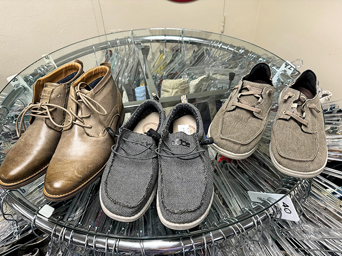 Footwear for every adventure, from casual comfort to formal occasions, all seeking new walking partners.