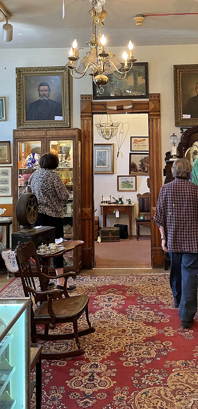 Treasure hunters in their natural habitat, navigating rooms where every doorway promises new discoveries and potential finds.