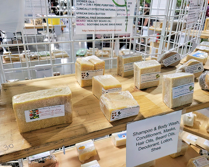 Handcrafted soap bars promising to make your daily routine feel like a spa experience.