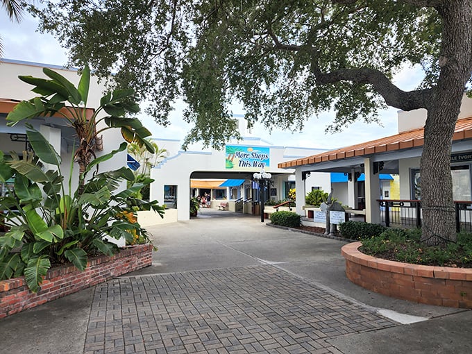 Stroll through the breezeway at Tarpon Springs' shops and feel the subtle shift from tourist to traveler. The best discoveries happen down these paths.