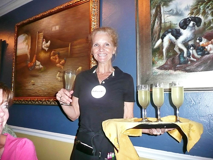 The staff delivers drinks with a smile that says, "Yes, you're on vacation even if you live just down the street."