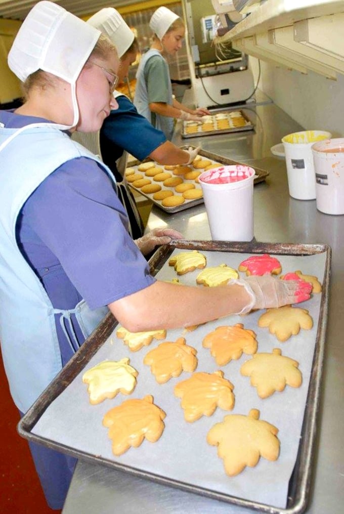 Hands that create happiness, one maple leaf cookie at a time. These bakers aren't just workers&mdash;they're artisans continuing centuries of tradition.