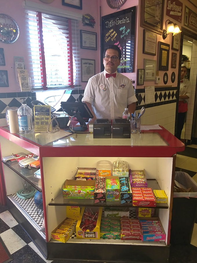 The staff doesn't just serve food&mdash;they're custodians of tradition, complete with bow ties that haven't changed since Buddy Holly topped charts.