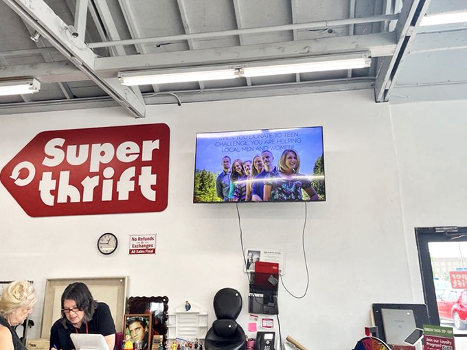 The staff navigates this sea of secondhand goods with the expertise of seasoned sailors who know every current and hidden reef. 