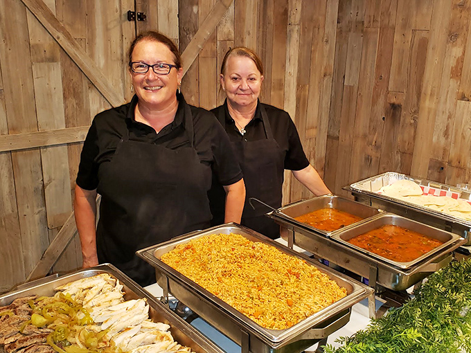 Behind every great country meal are the hands that prepare it with care. These ladies could probably cook circles around any celebrity chef.