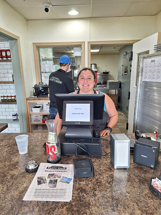 
Behind every great pasty shop is a team that knows the difference between good and transcendent. That smile says, "Trust me, you're in for something special."