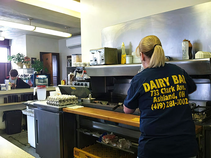 The back-of-house heroes wear their Dairy Bar pride like a badge of honor, cooking the same recipes that have worked for decades.