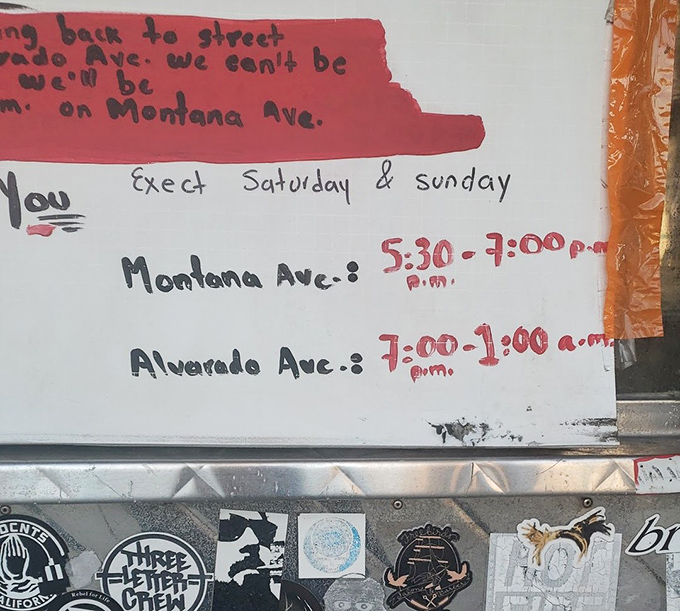 The hours tell you everything: this isn't breakfast, this isn't lunch—this is when the real food happens, when the night is alive with possibility.