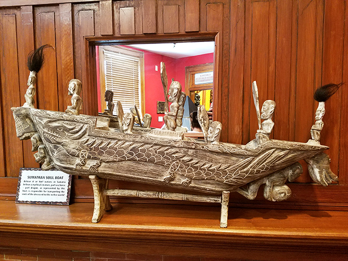 The Sumatran soul boat carries passengers to the afterlife. Seems like a more interesting commute than my morning drive.