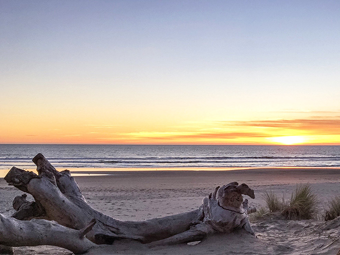 Sunset at Stinson Beach &ndash; nature's way of saying, "You're welcome for another perfect day."