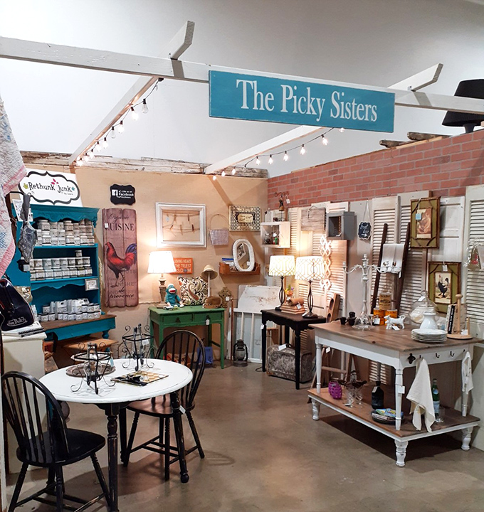 The Picky Sisters booth proves that "curated" wasn't invented by Instagram influencers&mdash;vintage dealers have been perfecting the art for generations.